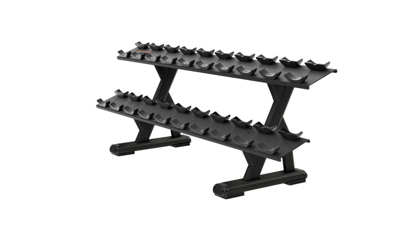 2 Tier 10 Pair Dumbbell Rack DISCOVERY | Techno Sport Tunisie
